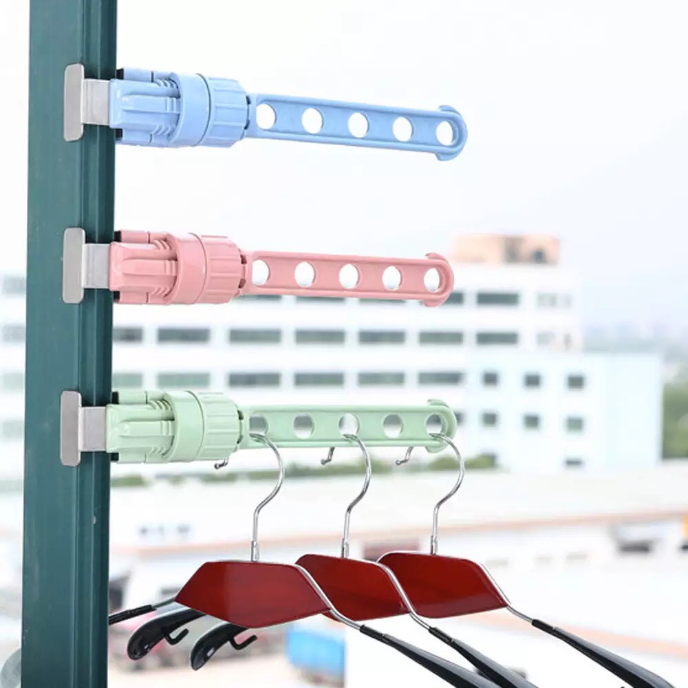 Portable Clothesline Detachable Clothes Drying Rack 5-Compartment ...