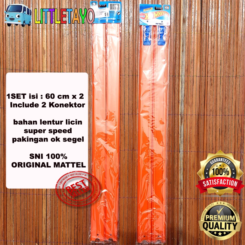 Hotwheels TRACK BUILDER 60cm x 2 = 120cm SET INCLUDE Connector ORIGINAL ...