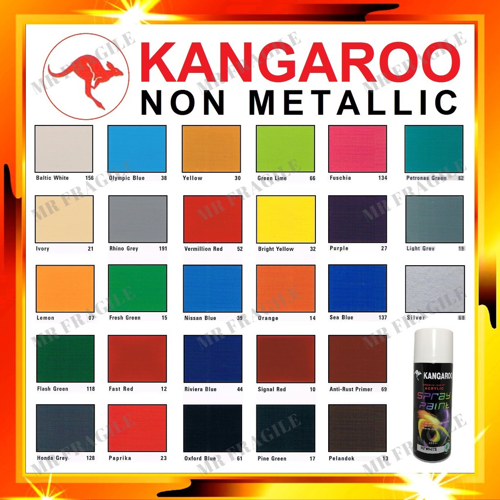 Kangaroo PREMIUM QUALITY Arcrylic Spray Paint 400ml | Shopee Singapore
