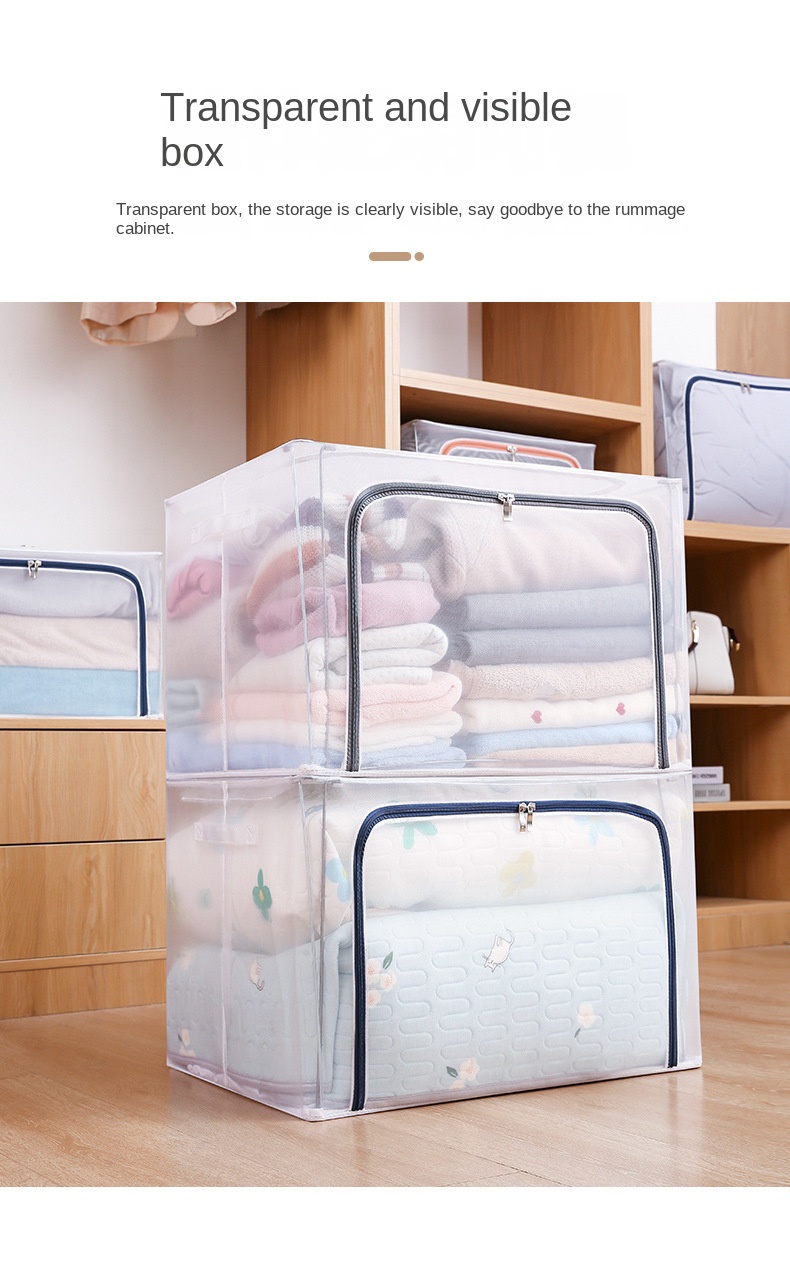🚚SG Seller🚚Transparent Dust-proof Thickened Foldable Storage Box ...