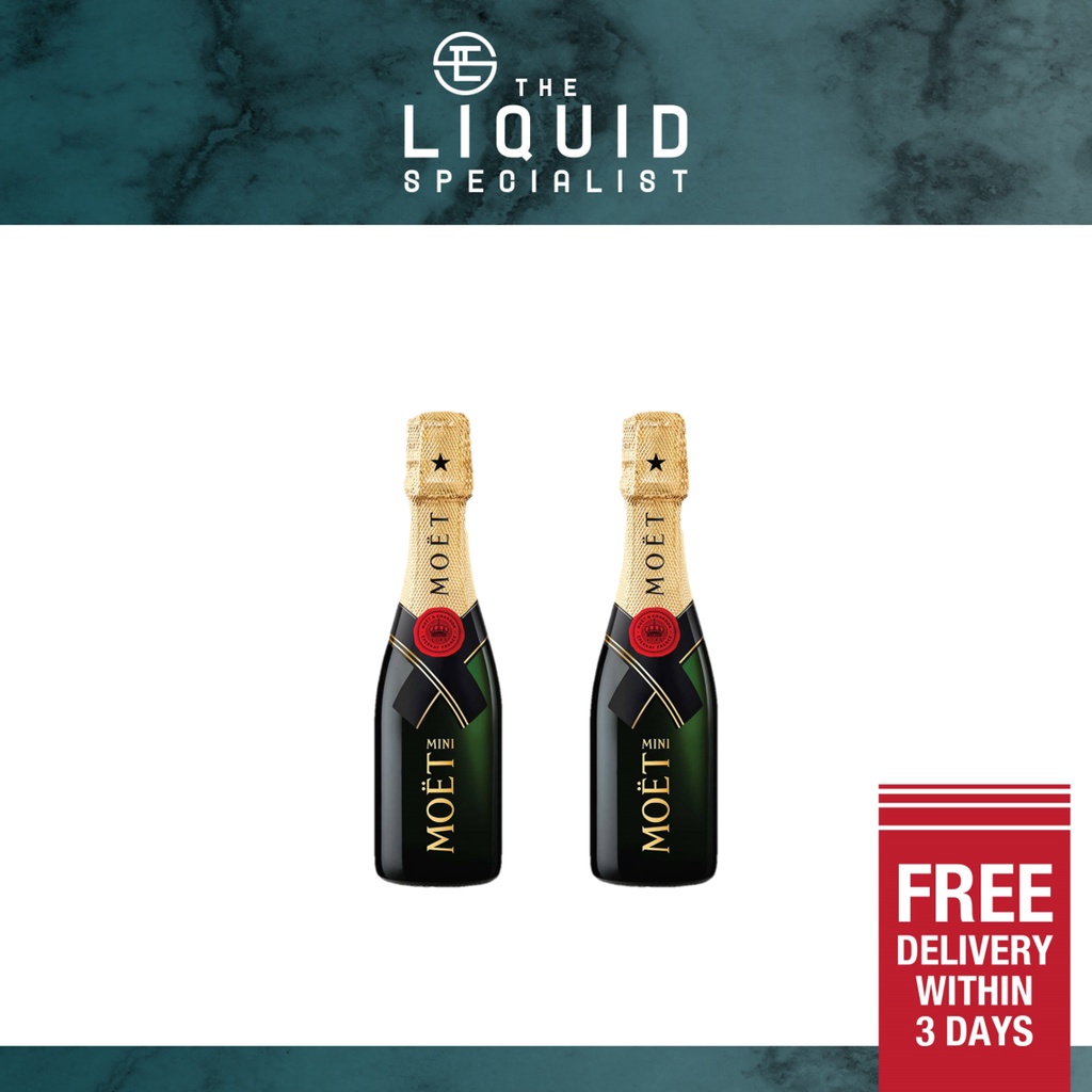 Moet & Chandon Champagne Brut Mini (Twin Pack) - 200ml | Shopee Singapore