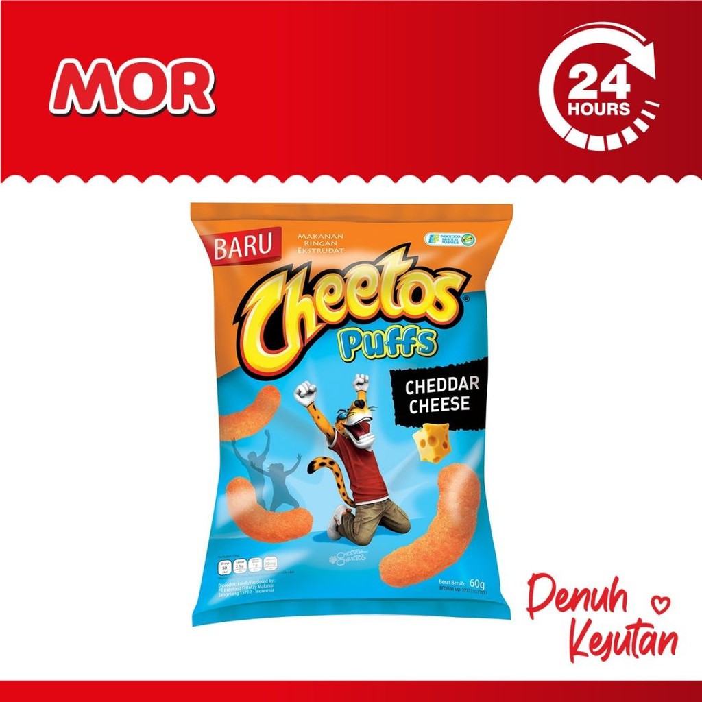Cheetos Puffs Cheedar Cheese Chiki Cheese Stick 60gr Thick | Shopee ...