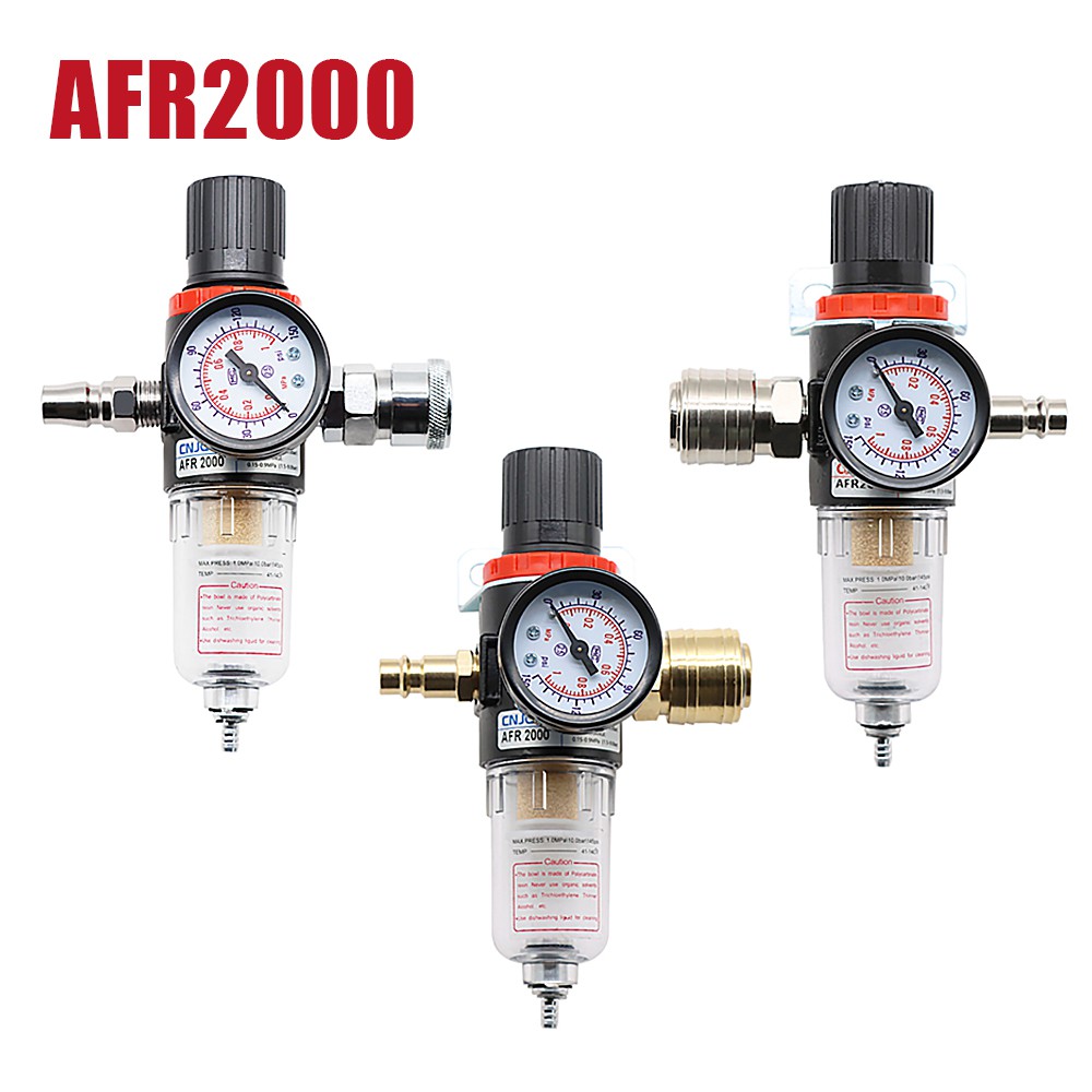 AFR-2000 1/4" Air Compressor Filter Oil Water Separator Trap Tools Kit ...
