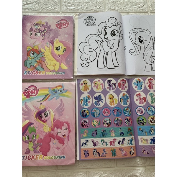 My little pony A4 Coloring and stickers book brand new price for one ...