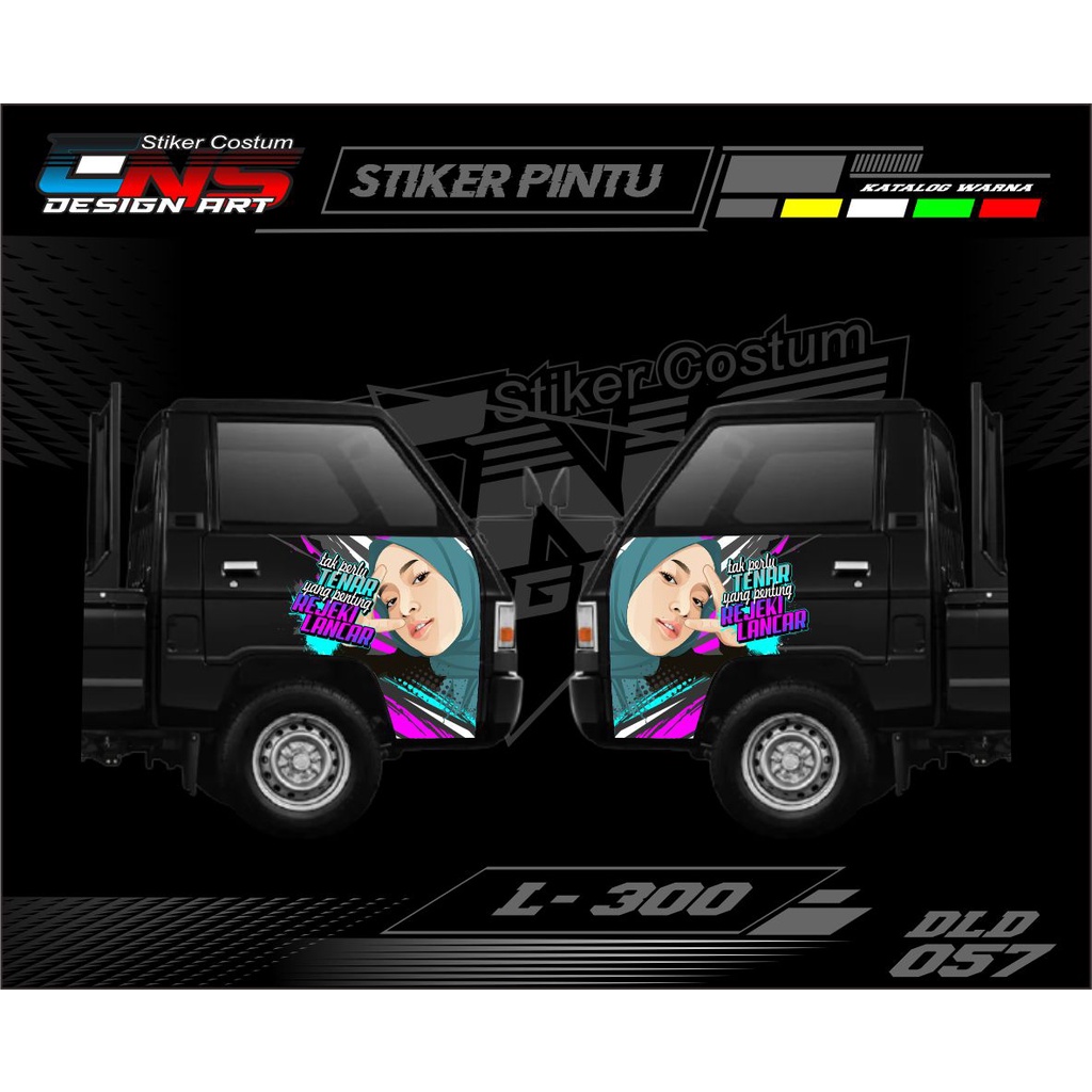 Mitsubishi L300 Pick Up Car Door Stickers Sticker Print Cutting ...