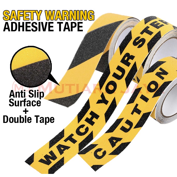 Anti-slip Tape Sticker Slip Stairs Stripe Caution Watch Your Step ...