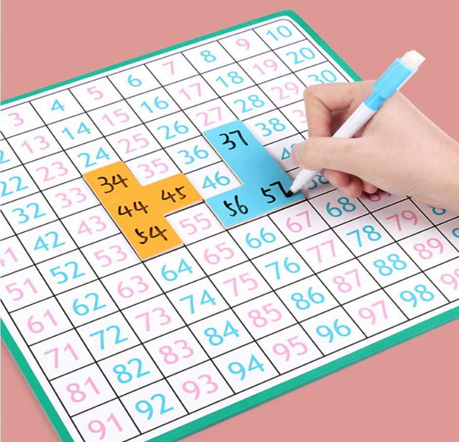 1-100 Magnetic Hundred Number Board Mathematical Teaching Aid ...