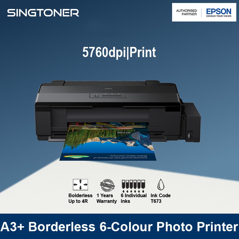 Epson L1800 A3 Photo Ink Tank Inkjet Printer Epson 1800 | Shopee Singapore