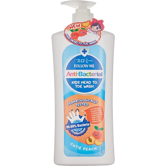Follow Me Anti Bacterial Kids Head To Toe Wash 800ml | Shopee Singapore