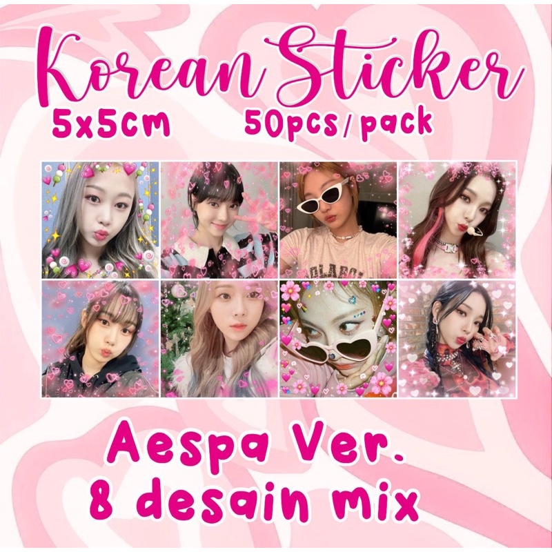 Vol 2] STICKER DECO PINK CORE KOREAN KPOP MAILS ALA SELLKOR SCRAP BOOK ...
