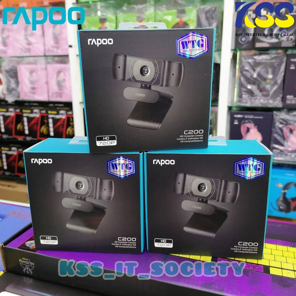 Rapoo Model C200 Web Camera Full HD 720P Resolution Camcorder (QCAM ...