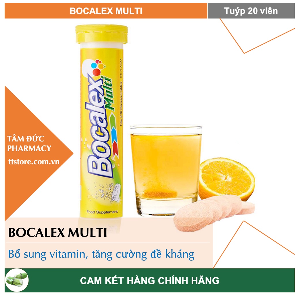 Bocalex MULTI DHG (Tube of 20 tablets) - Effervescent tablets ...