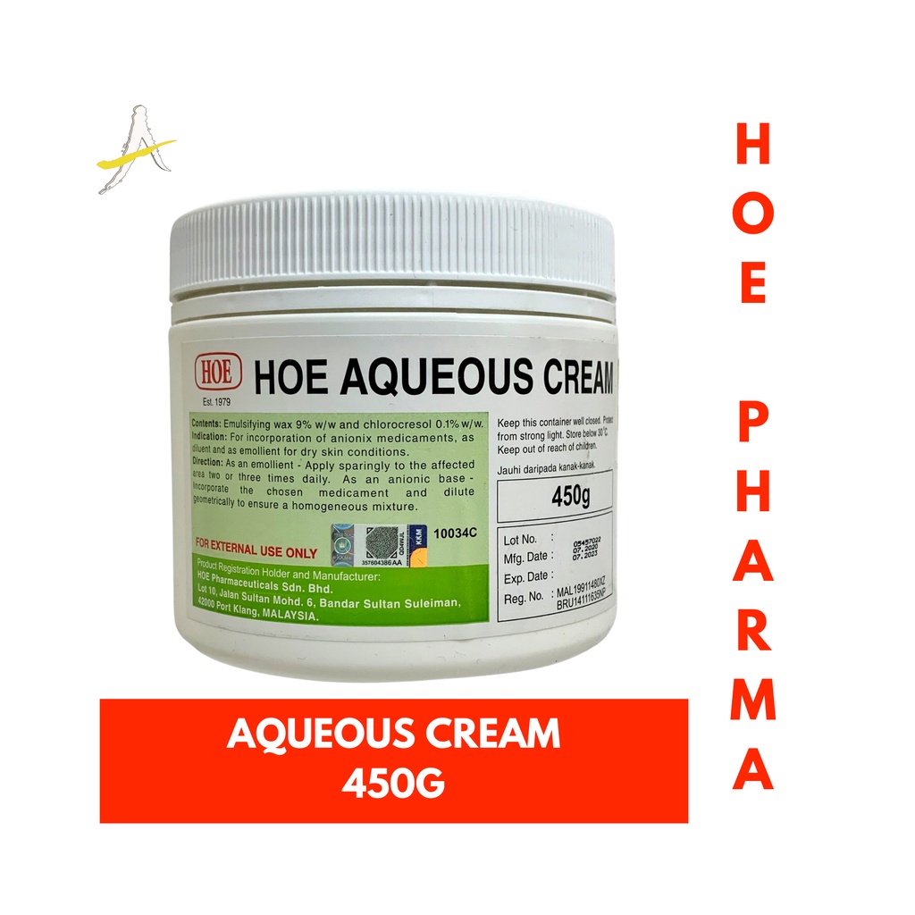 Hoe Pharmaceuticals Aqueous Cream 450g | Shopee Singapore