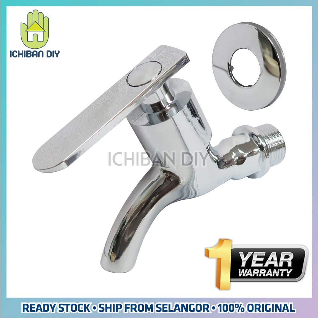 Bib Tap Z0003Z Faucet Wall Mount Water Pipe Zinc Alloy Bathroom Toilet ...