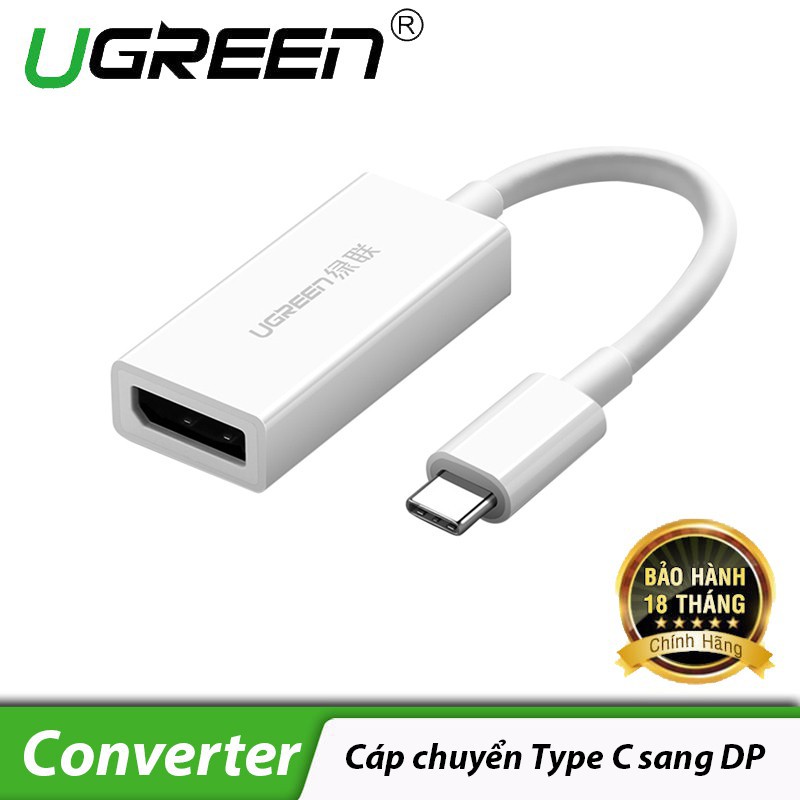 Genuine USB Type C to Displayport female conversion cable Ugreen 40372 ...