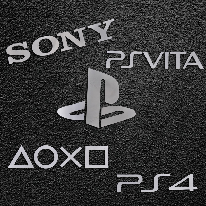 [Super fine metal sticker] SONY metal sticker PS4 PS3 logo LOGO mobile ...