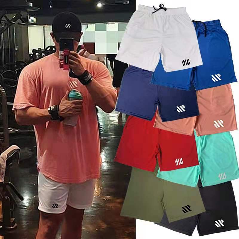 M-3XL Quick-drying Running Shorts Men Breathable Fitness Sports Shorts with Pockets | Shopee ...