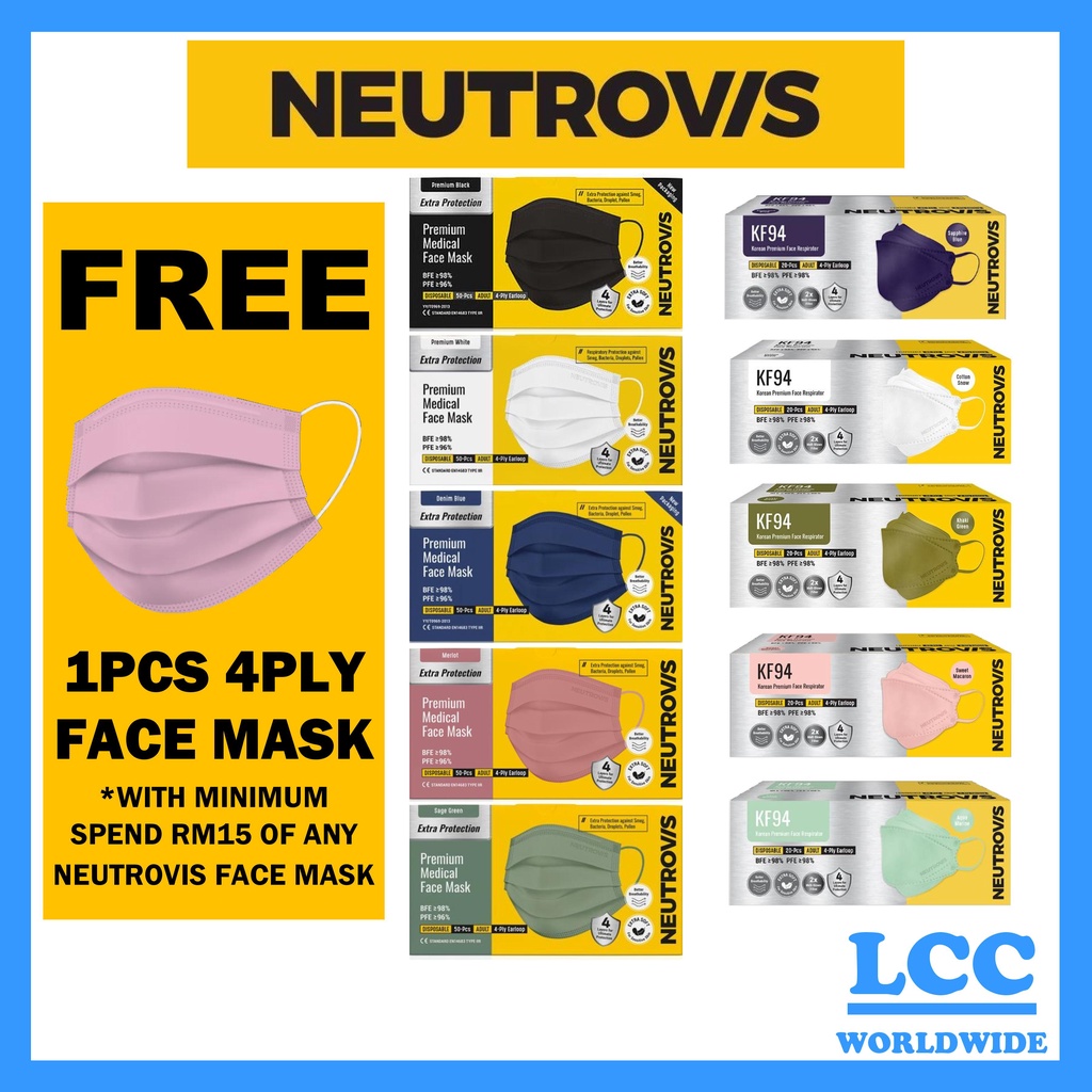 NEUTROVIS MEDICAL FACE MASK | KF94 | KN95 | HEADLOOP | 医用口罩 | Shopee ...