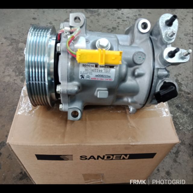 Air Cond Compressor - Peugeot 407 (Sanden) | Shopee Singapore