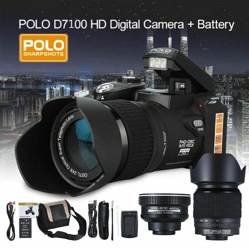 D7100/D7200 Professional Digital Camera, 33MP 3 Inch HD Camcorder, LCD ...