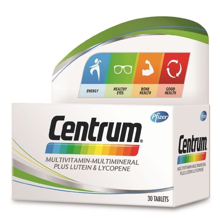 Centrum Multivitamin Multimineral Plus Lutein & Lycopene (30's / 30+7's ...