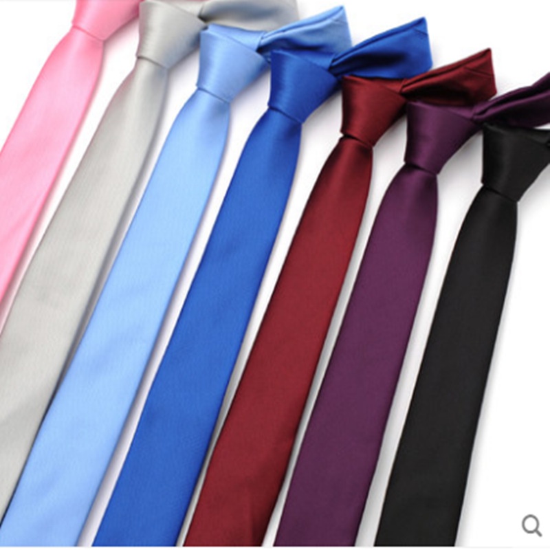 Black Tie Formal Wear Business Narrow Version Burgundy 5CM Professional ...
