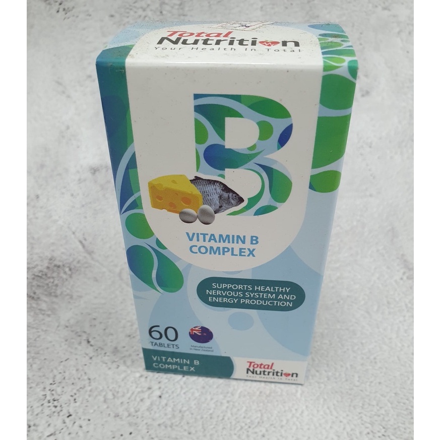 Vitamin B Complex Vit B1 B2 B3 B6 B12 And Folic Acid Made In Australia No Added Sugar