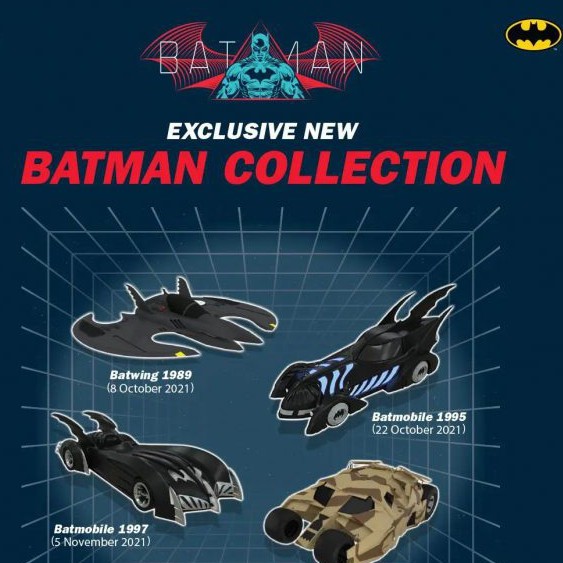 LIMITED EDITION Caltex Batmobile Collection Batman Car Batwing Koleksi ...