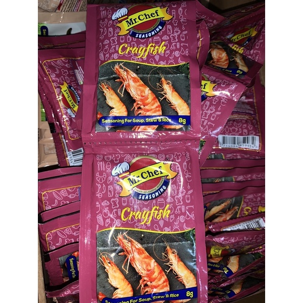 Crayfish Seasoning (blended crayfish) for Stew, Soup & Rice (3 sachets ...