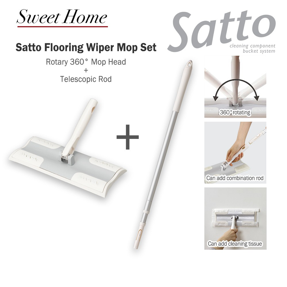 Japan Condor Satto Flooring Wiper Mop Set Aluminum Alloy Tube ...