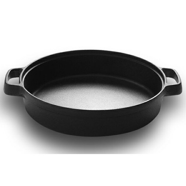 Thick old-fashioned cast iron pan double ear pan uncoated cast iron pan ...