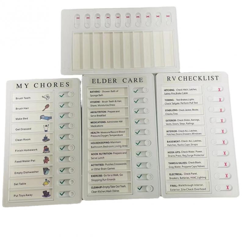 Multifunctional self-discipline punch card replaceable memorandum note ...