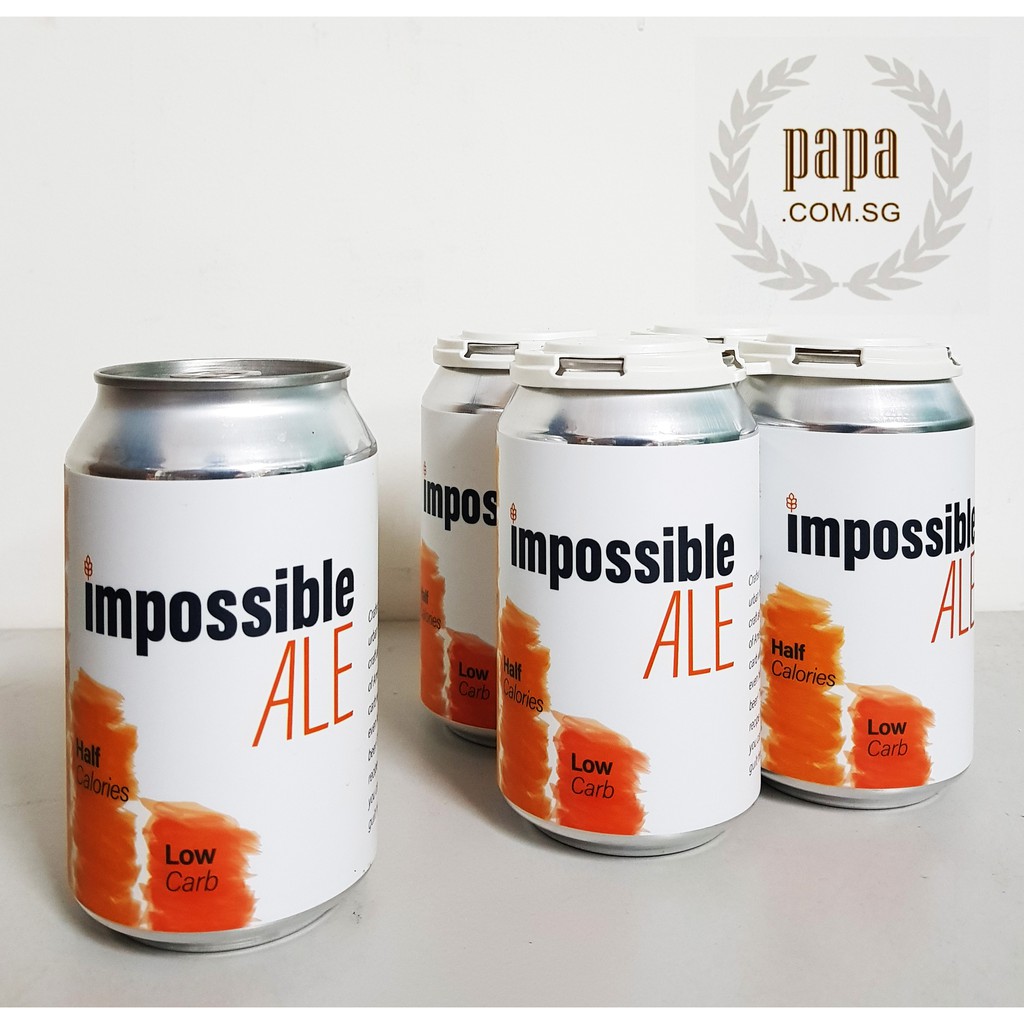 The Impossible Ale - Low Carb - 4 Pack Deal ! CRAFTED IN SINGAPORE ...