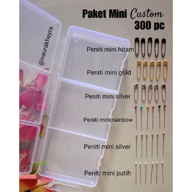 Mini custom 300 Package (mini Pins And Pins) | Shopee Singapore