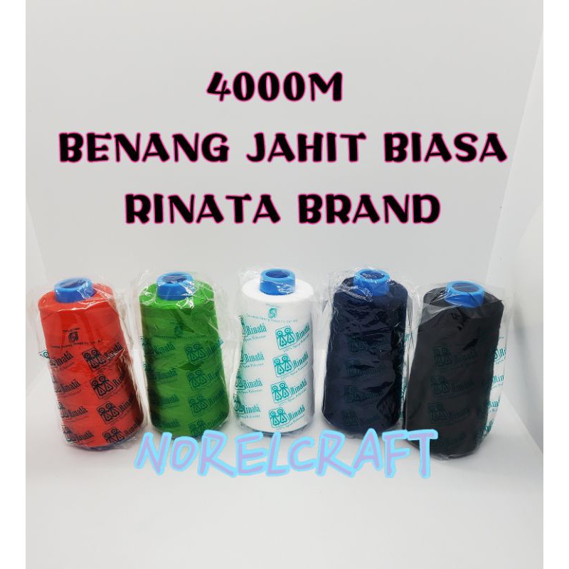 4000M RINATA BRAND SEWING THREAD / BENANG JAHIT BIASA/ BENANG JAHIT ...
