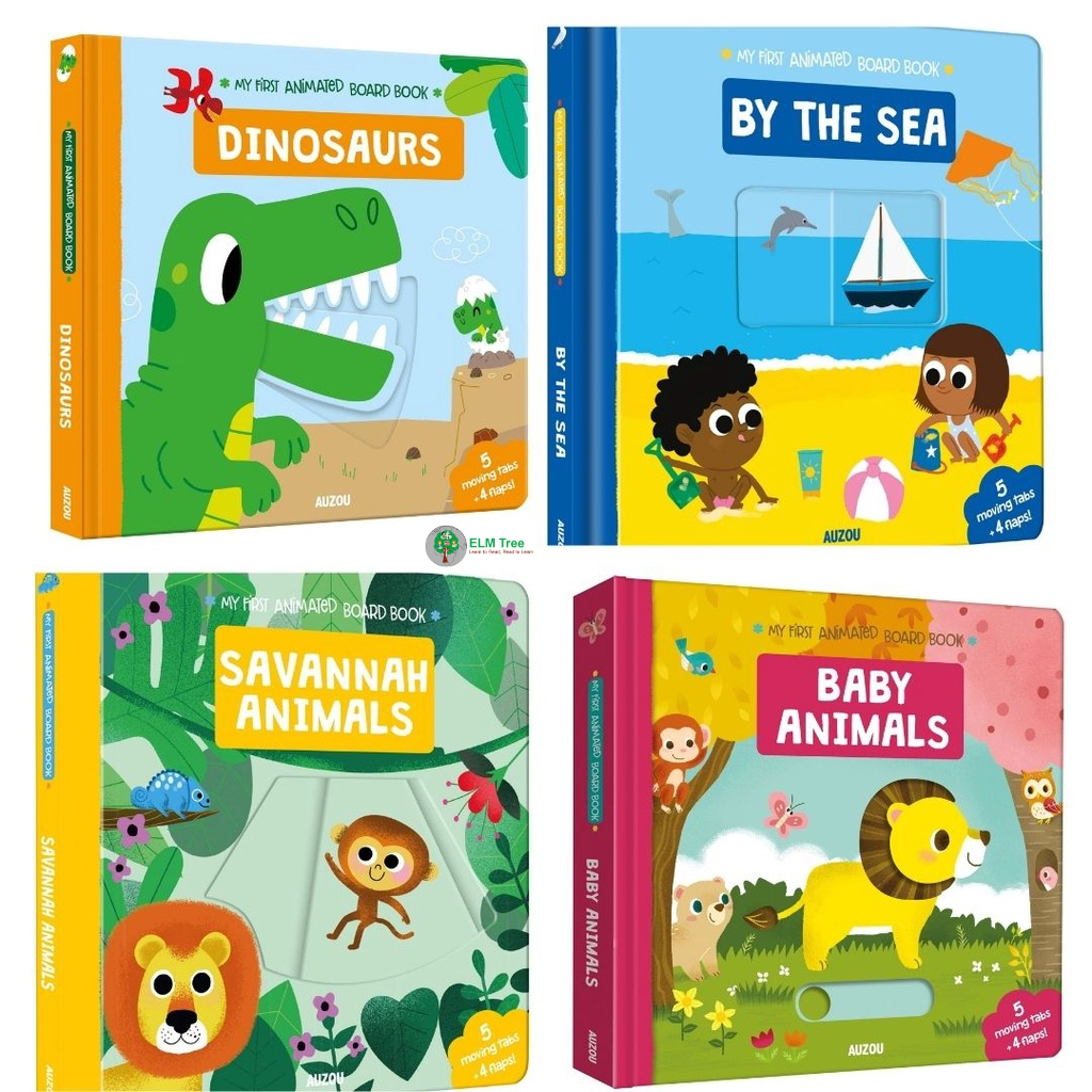 My First Animated Board Book: Colours/Dinosaurs/Savannah Animals/Baby ...