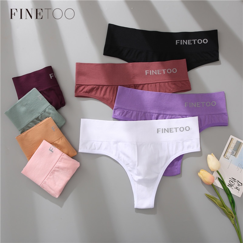 FINETOO M-2XL Bodyshaper Thong Women Slim Pantys Underwear 12 Colors ...