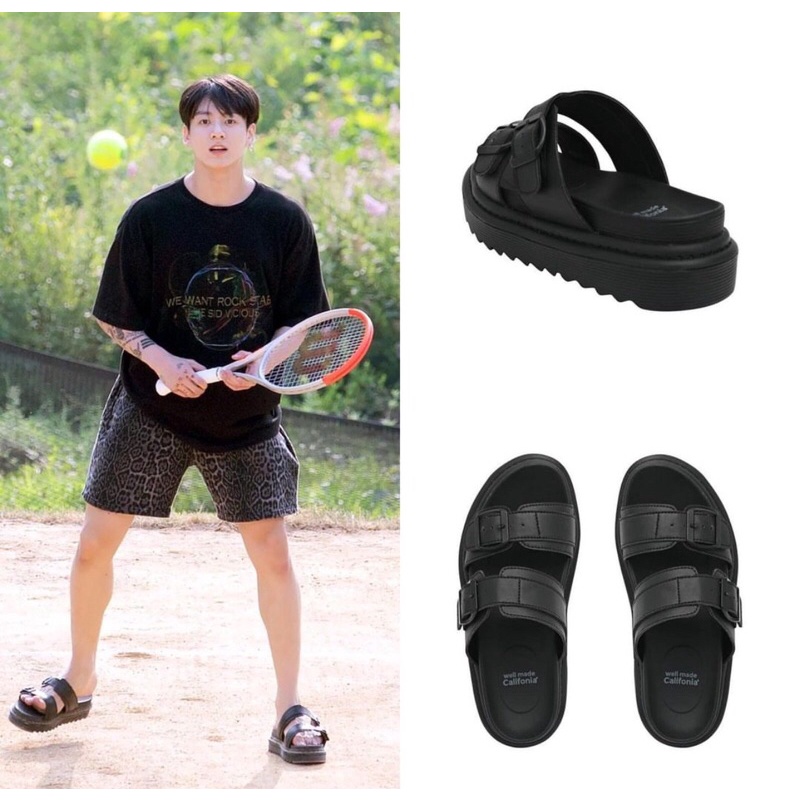Jungkook BTS Sheep Sandals (Official California) | Shopee Singapore