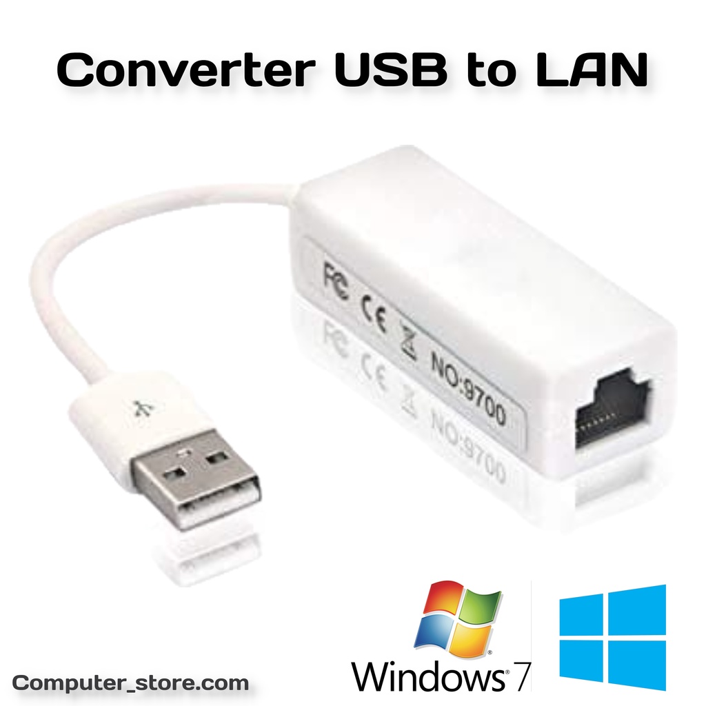 Usb LAN Adapter - USB To LAN Converter - USB To Ethernet RJ45 | Shopee ...