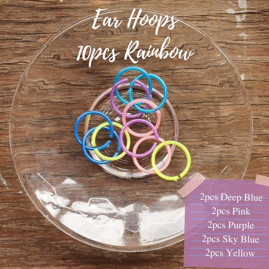 [SG Stocks] Plastic Ear Sticks, Ear Hoops, Anti Allergy Ear Stick ...
