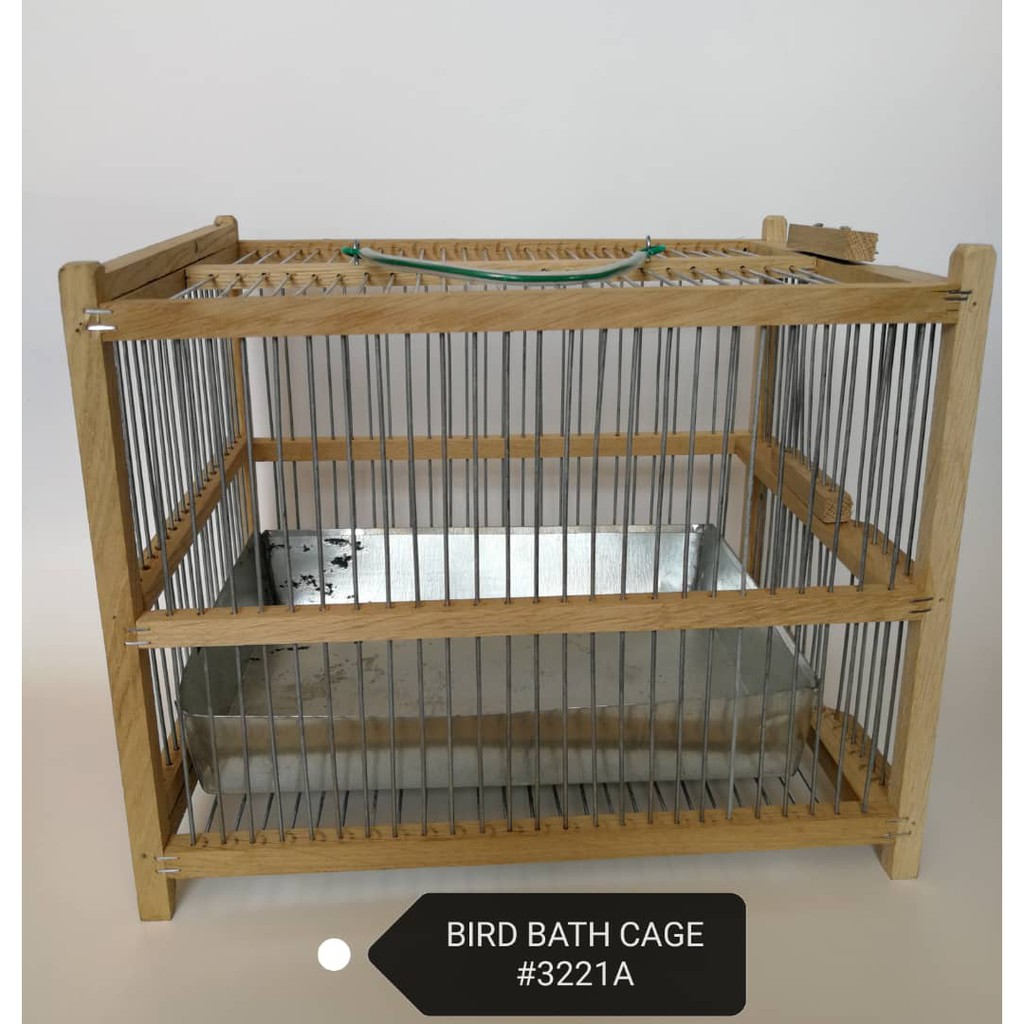 Bird Bath Cage Bird Bath Cage 36cm x 29cm x 29cm [3221A] | Shopee Singapore
