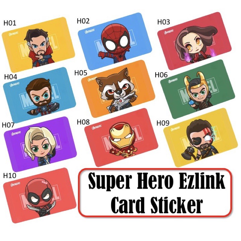 Hero Ezlink Card Sticker (More design inside) | Shopee Singapore