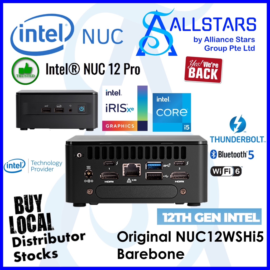 Intel NUC12WSHi5 / NUC12WSHi5000 NUC Mini PC Barebone ( Intel® Core™ i5 ...