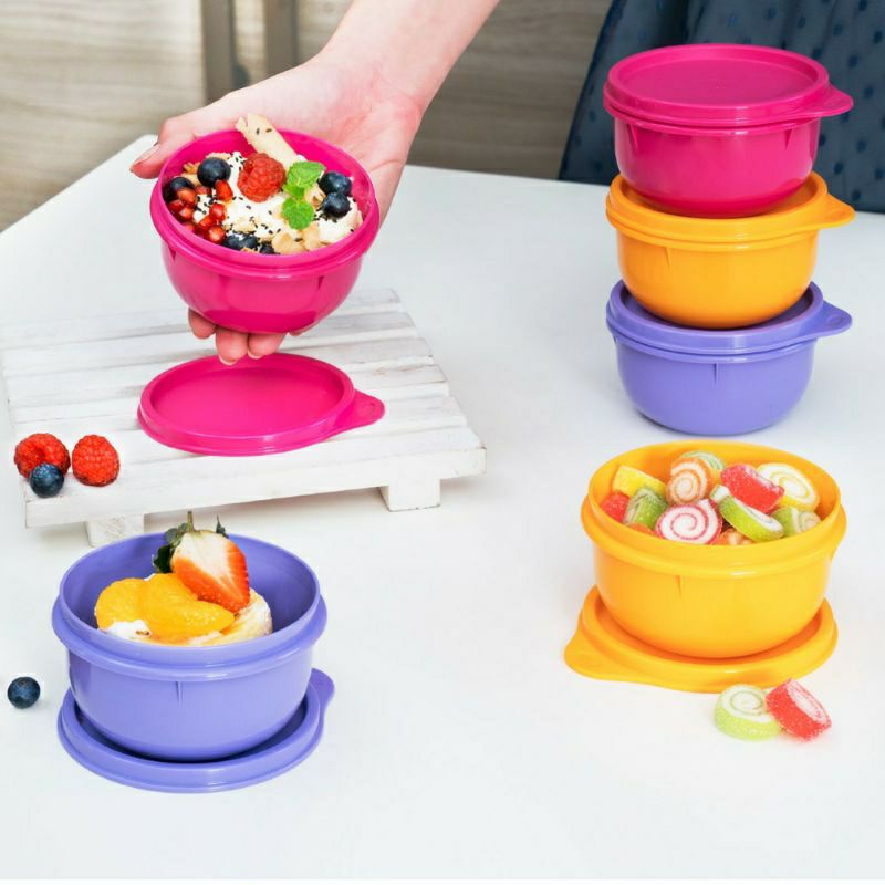 Kiddie BOWL/SUMMER CUP TUPPERWARE 250ML 1pcs (Medicine Container/SAMBAL ...