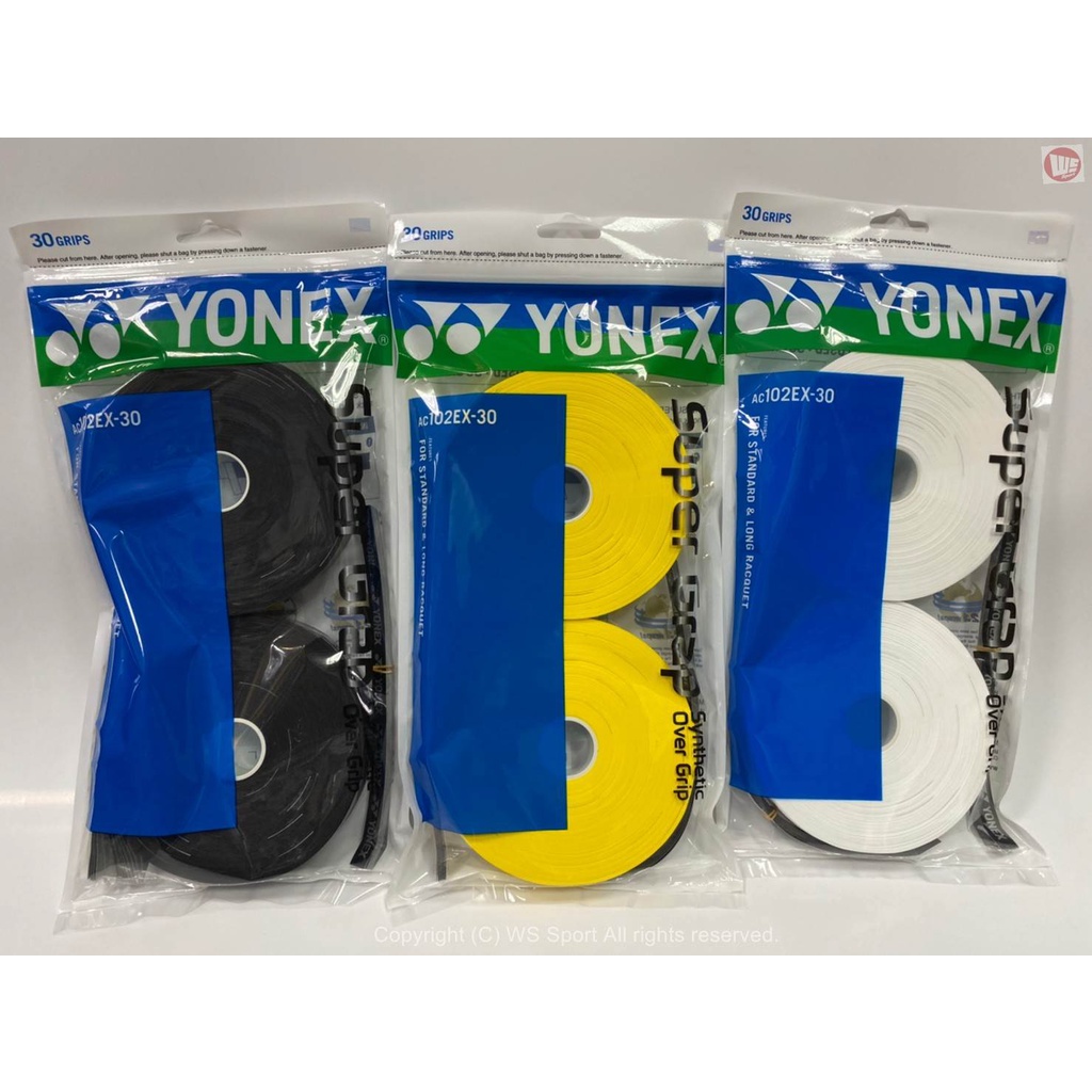 YONEX SUPER GRAP AC102 EX Grip Cloth (15/30 Pcs) Comfortable Sweat ...