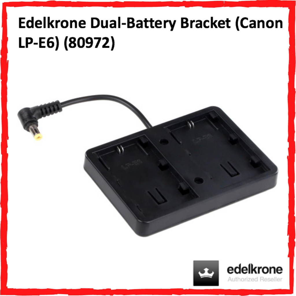 Edelkrone Dual-Battery Bracket (Canon LP-E6) (80972) | Shopee Singapore