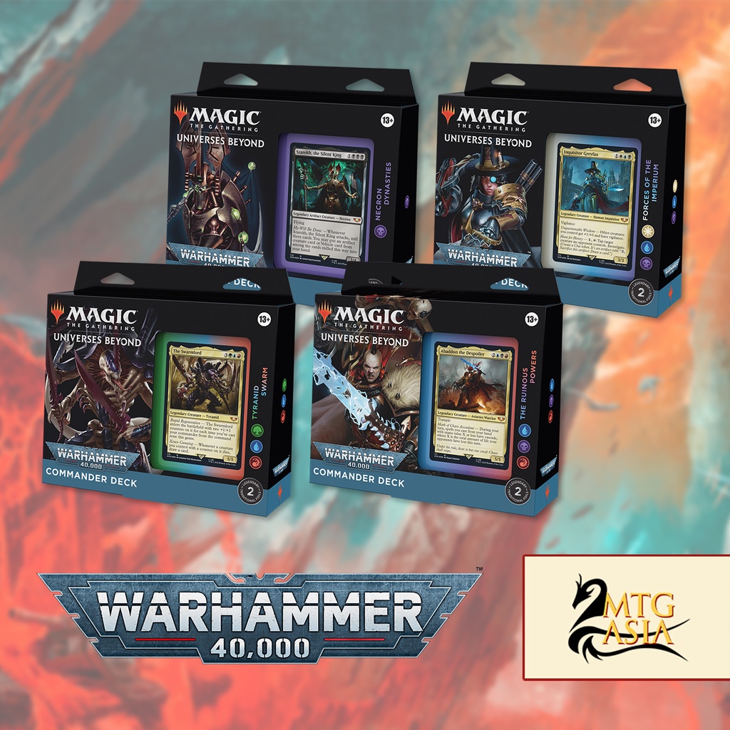 Warhammer 40K Regular Edition Commander Decks Set of 4 English MTG-ASIA ...