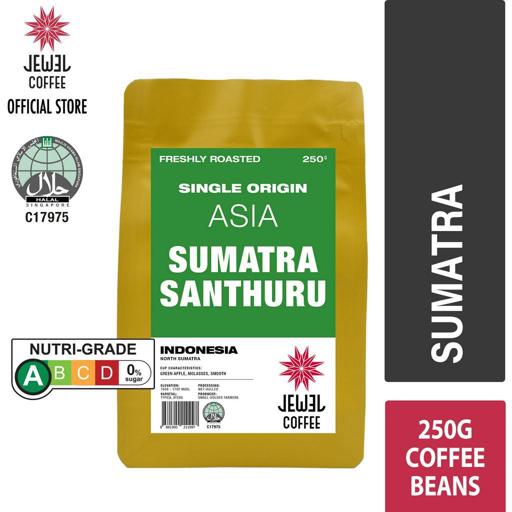 Jewel Coffee Sumatra - Coffee Beans 250g (Halal Certified) | Shopee ...