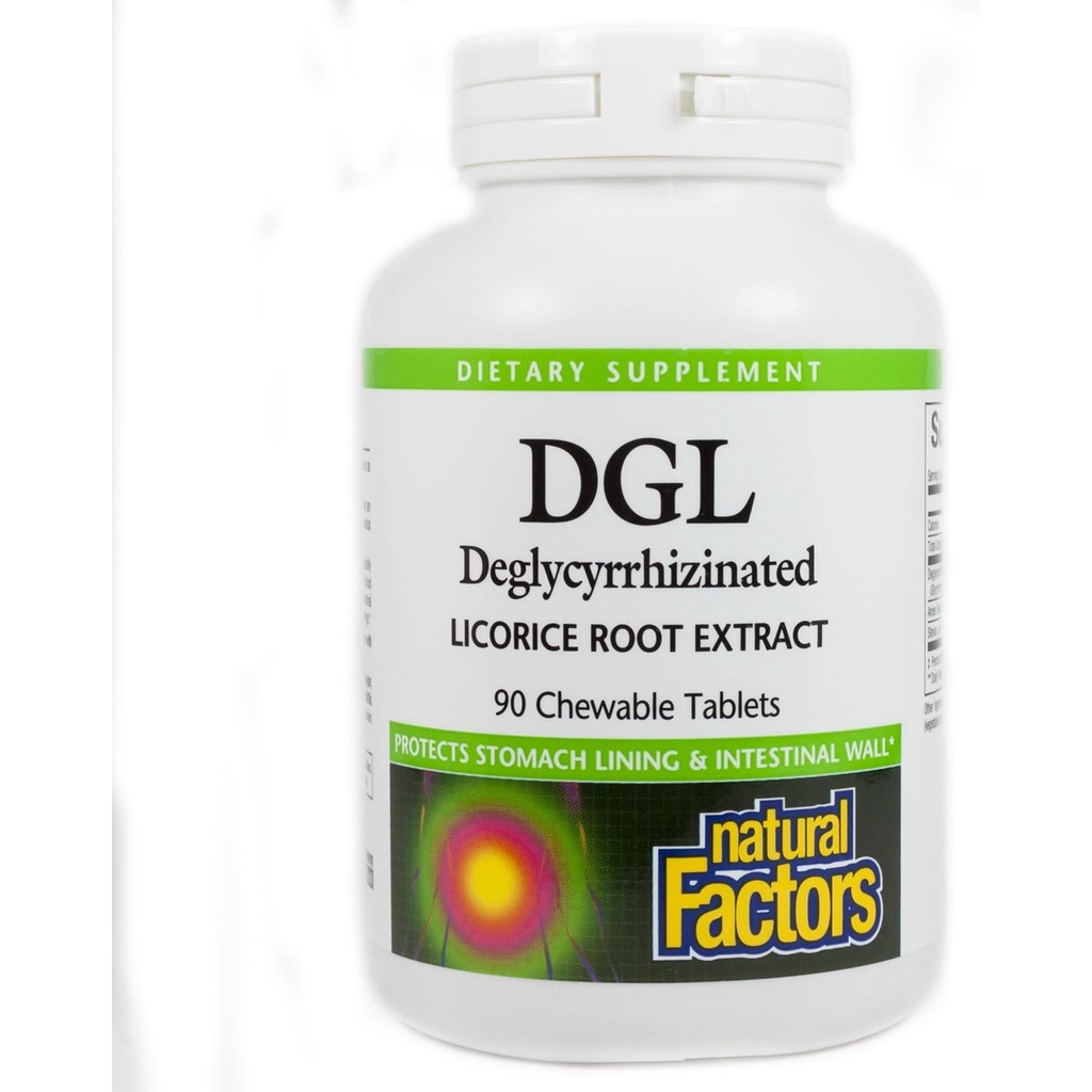 Natural Factors, DGL, Deglycyrrhizinated Licorice Root Extract, 90 ...
