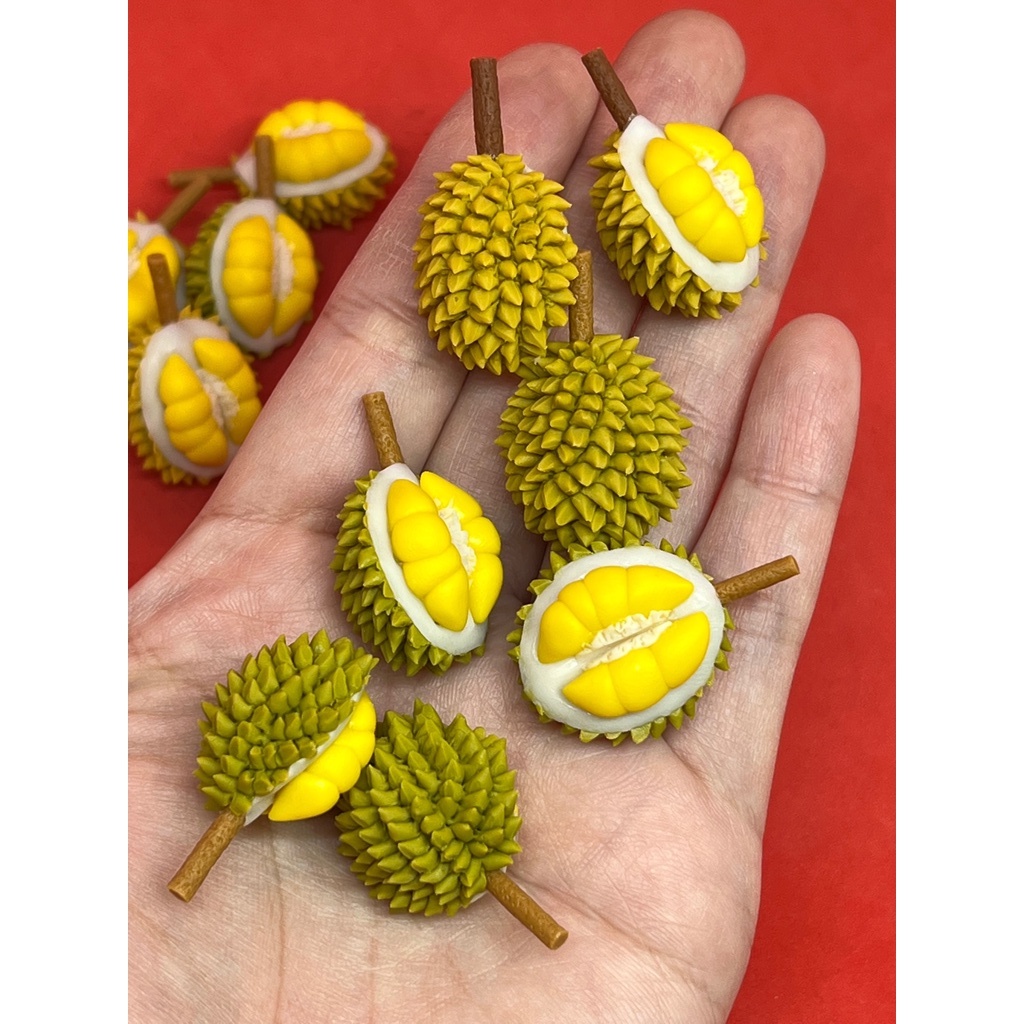 Handmade Miniature Tropical Fruit Durian, Dollhouse fresh fruits ...